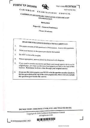 CSEC Biology Revision Guide Answers - Collins Concise Revision Course ...