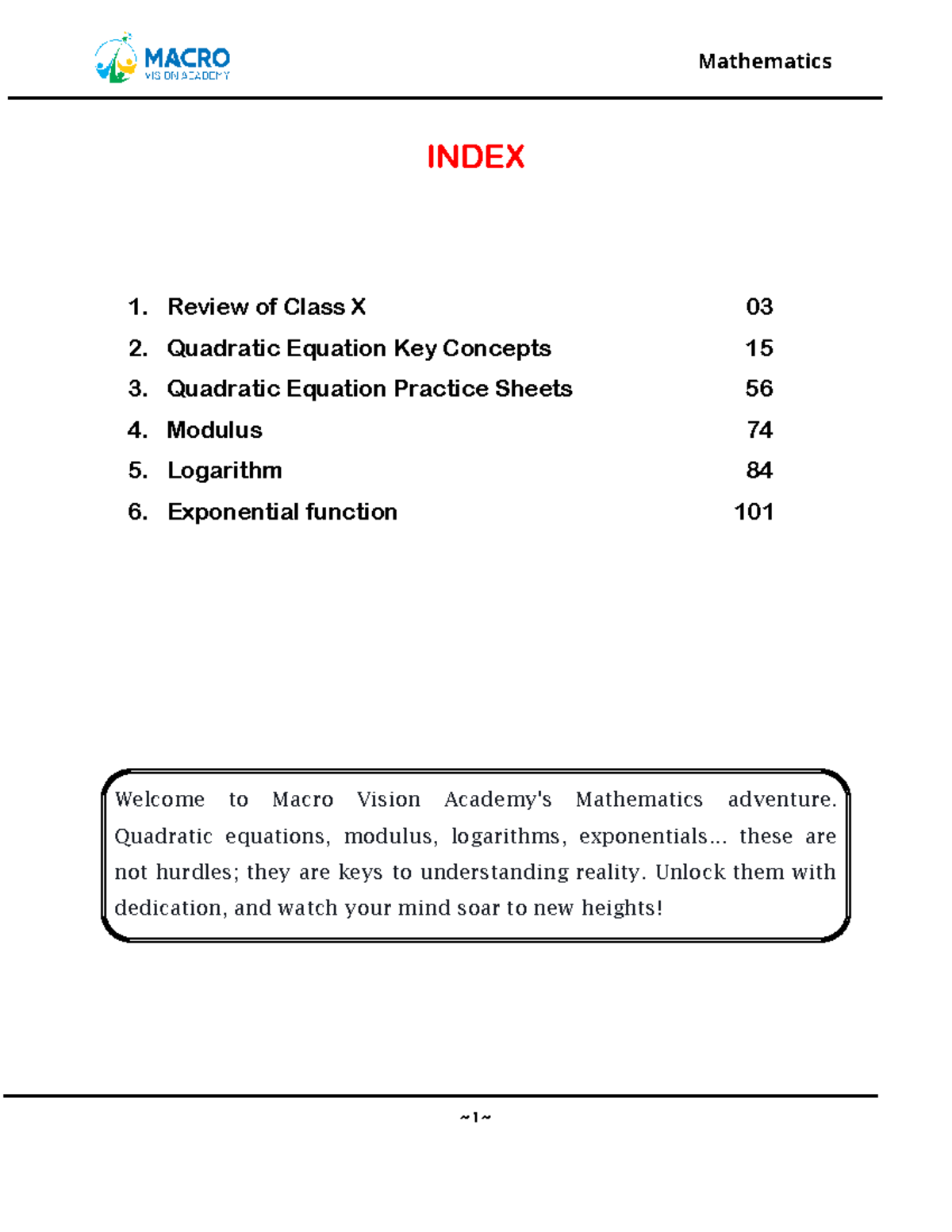 Quadratic Equations & Logarithms: Final Review for Math 11 - Studocu