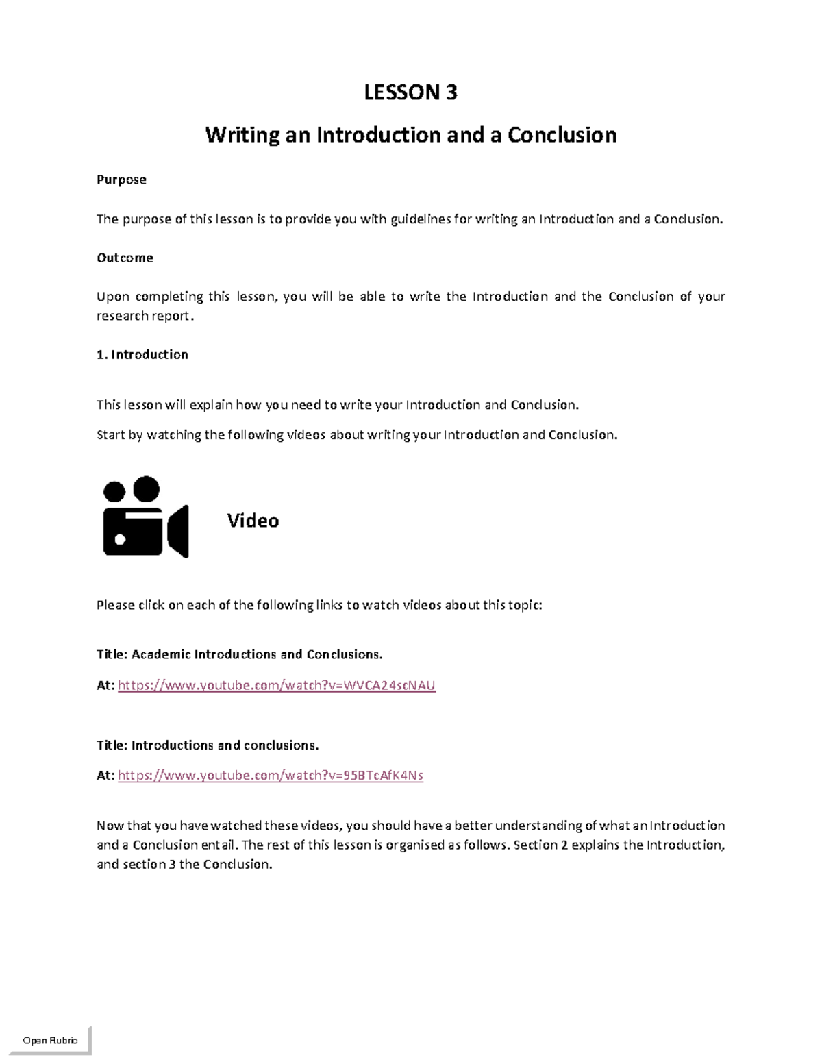 AISSIGNMENT NO 02: Writing Effective Introductions & Conclusions - Studocu
