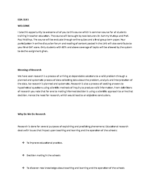 ECI 2104- Curriculum Development lecture notes - ECI 2104- CURRICULUM ...