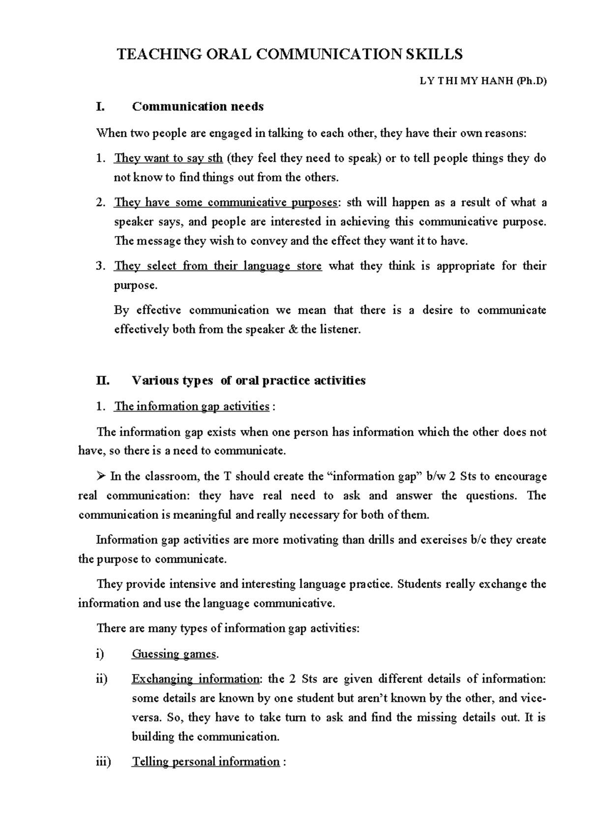 Teaching Oral Communication Skills: Activities & Strategies (1-12 ...