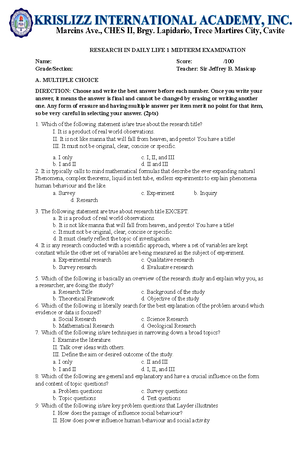 Midterm in basic calculus - BASIC CALCULUS MIDTERM EXAMINATION Name: Score: / Grade/Section ...