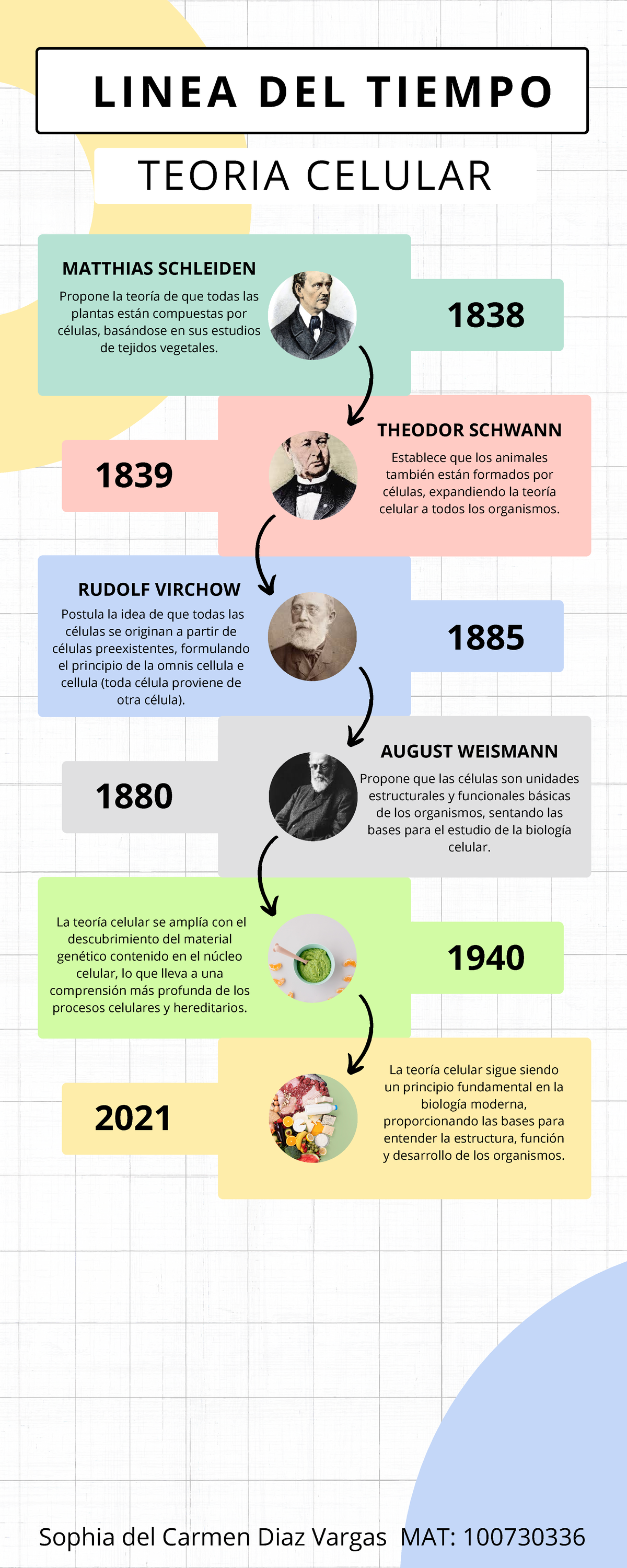 Infografía Línea de Tiempo: Teoría Celular 20231005 - Studocu