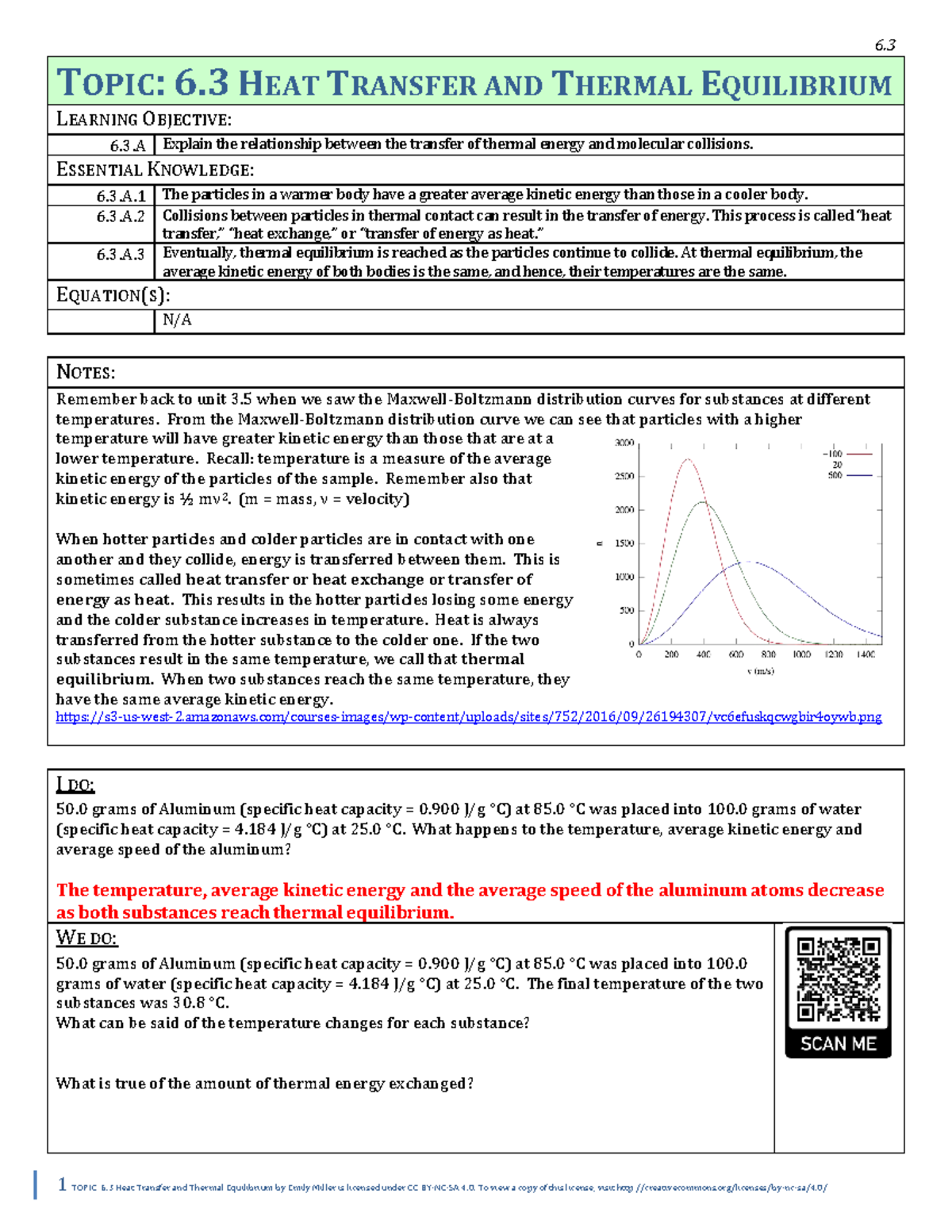 6.3 Heat Transfer & Thermal Equilibrium: Understanding Energy Exchange ...