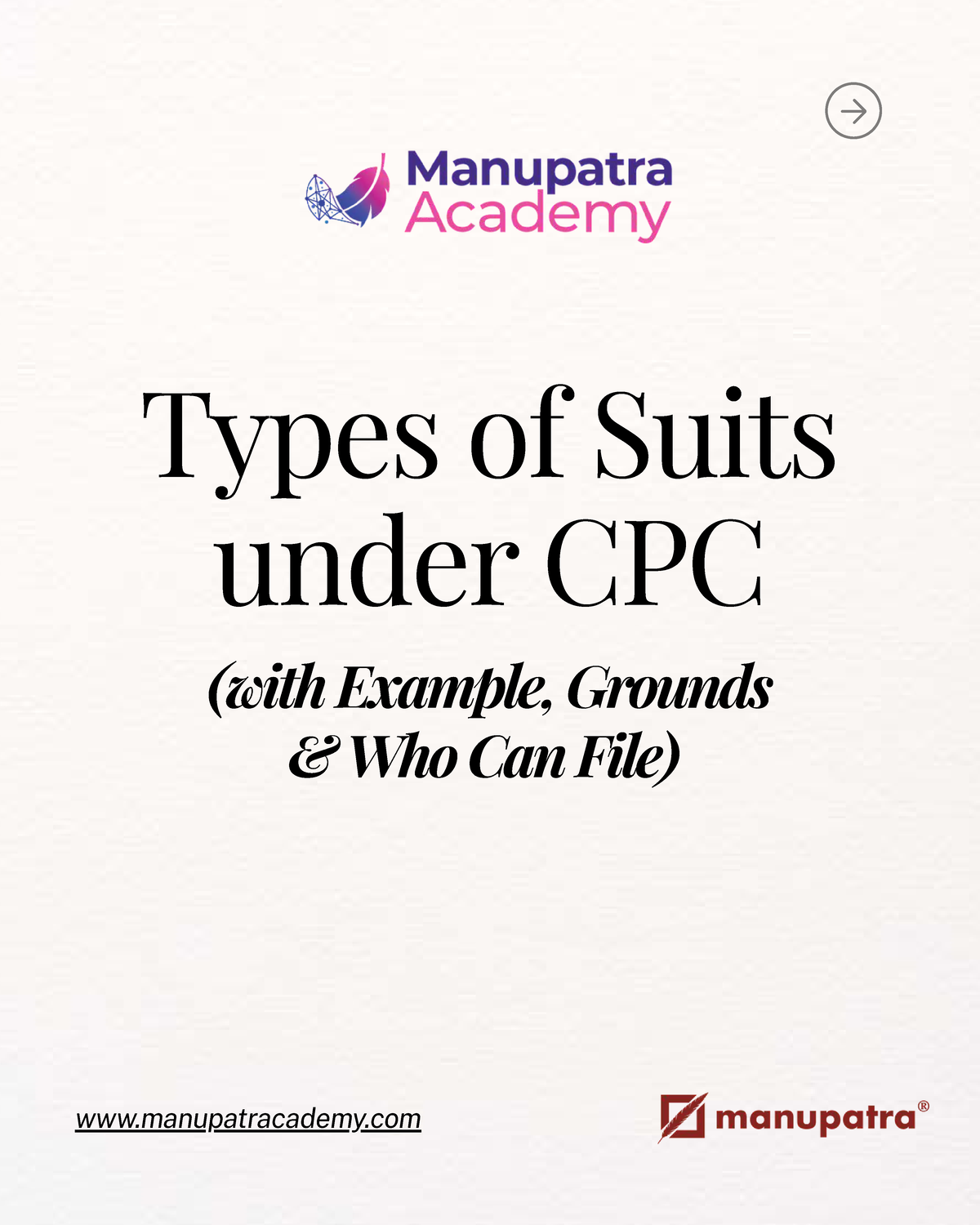 Types of Suits Under CPC: Examples, Grounds, and Filing Details - Studocu
