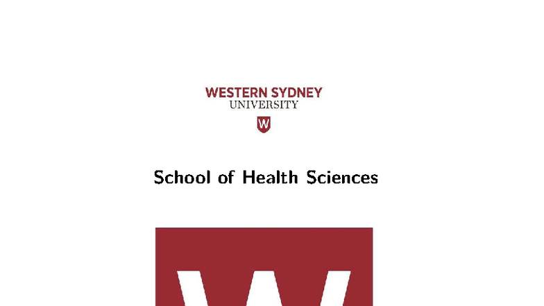 HLTH2022 Biostatistics in Health Subject Outline - Spring 2025 - Studocu