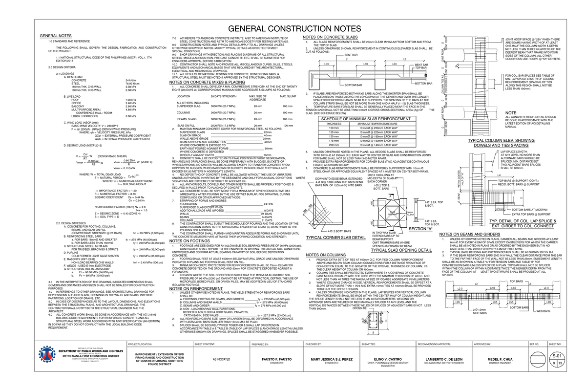 DPWH Building Plans: Design, Fabrication & Construction Guidelines ...