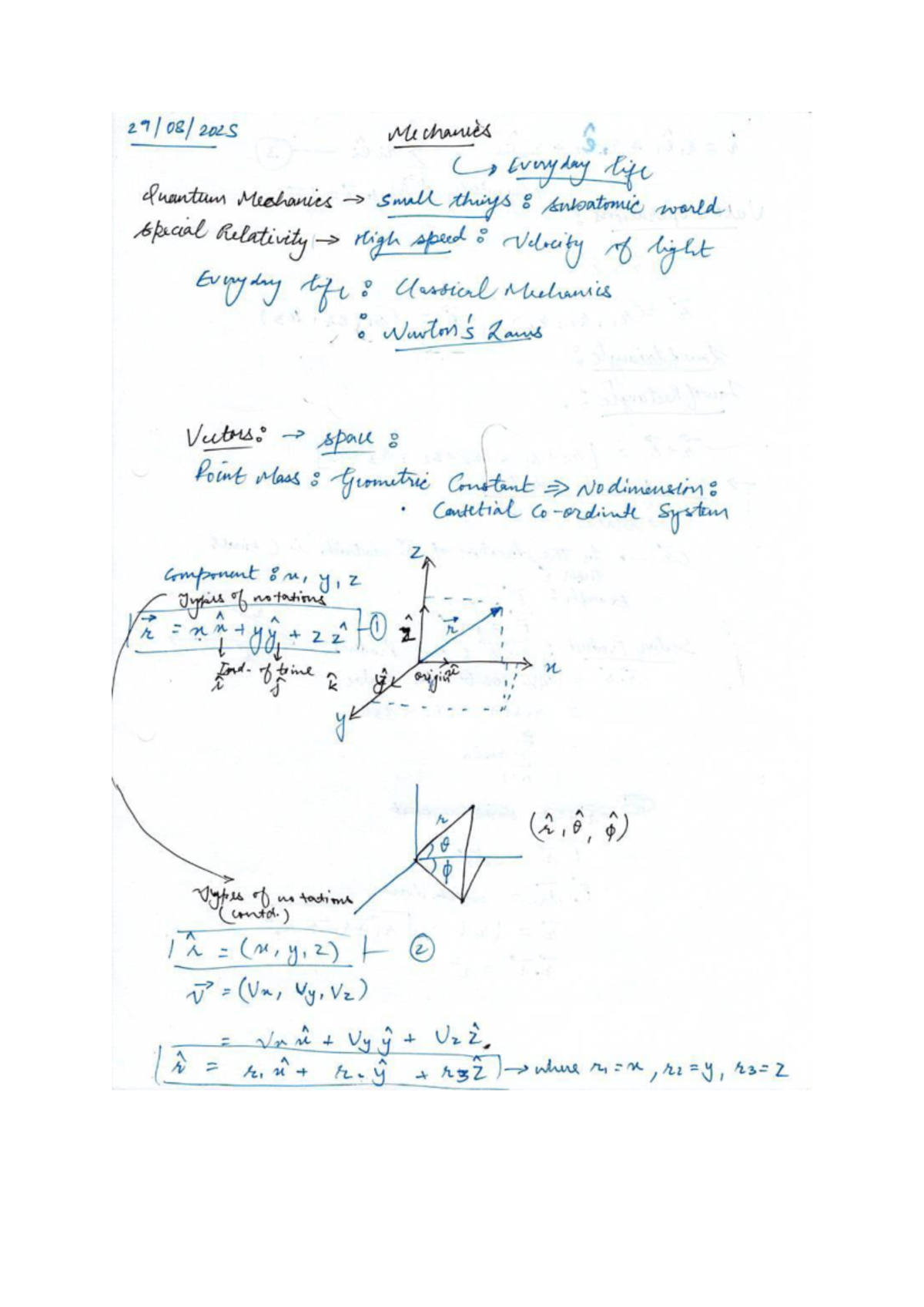 Physics 101: Comprehensive Notes on Mechanics and Relativity - Studocu