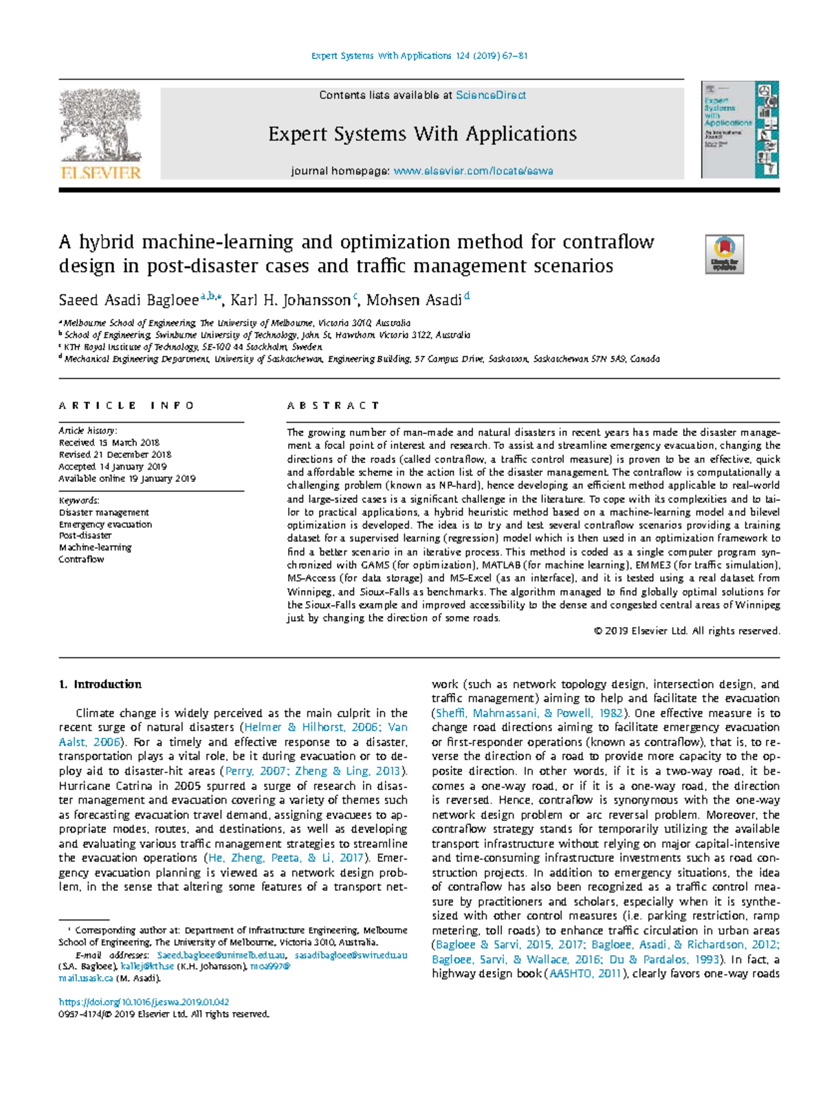 A Hybrid Machine Learning and Optimization Method for Contraﬂow Design ...