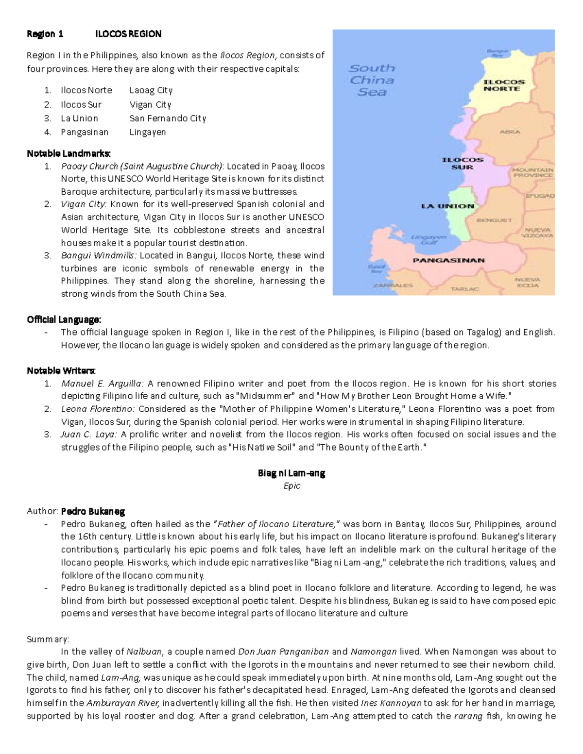 Ilocos Region Insights: Notable Landmarks, Literature, and Culture ...
