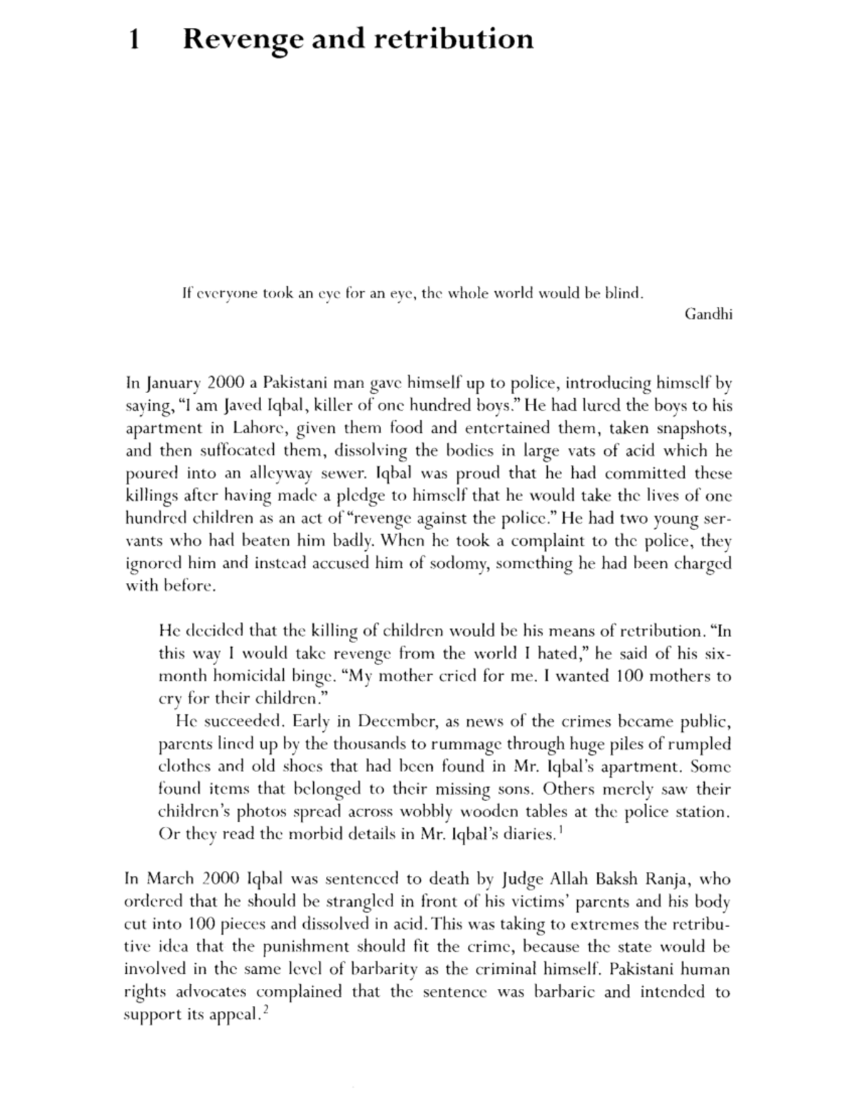 Final Exam Notes on Revenge and Retribution: A Philosophical ...