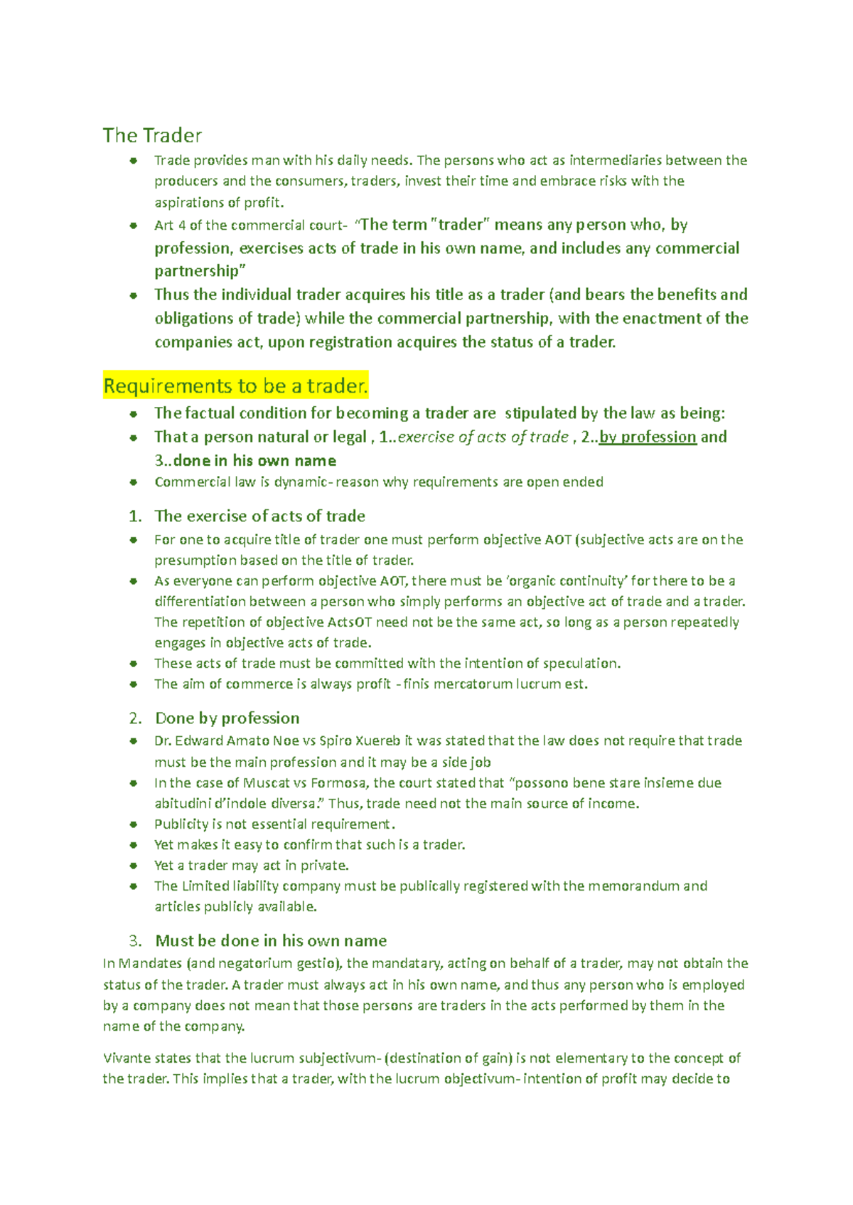 Duties of Traders: Key Responsibilities and Legal Foundations in Trade ...