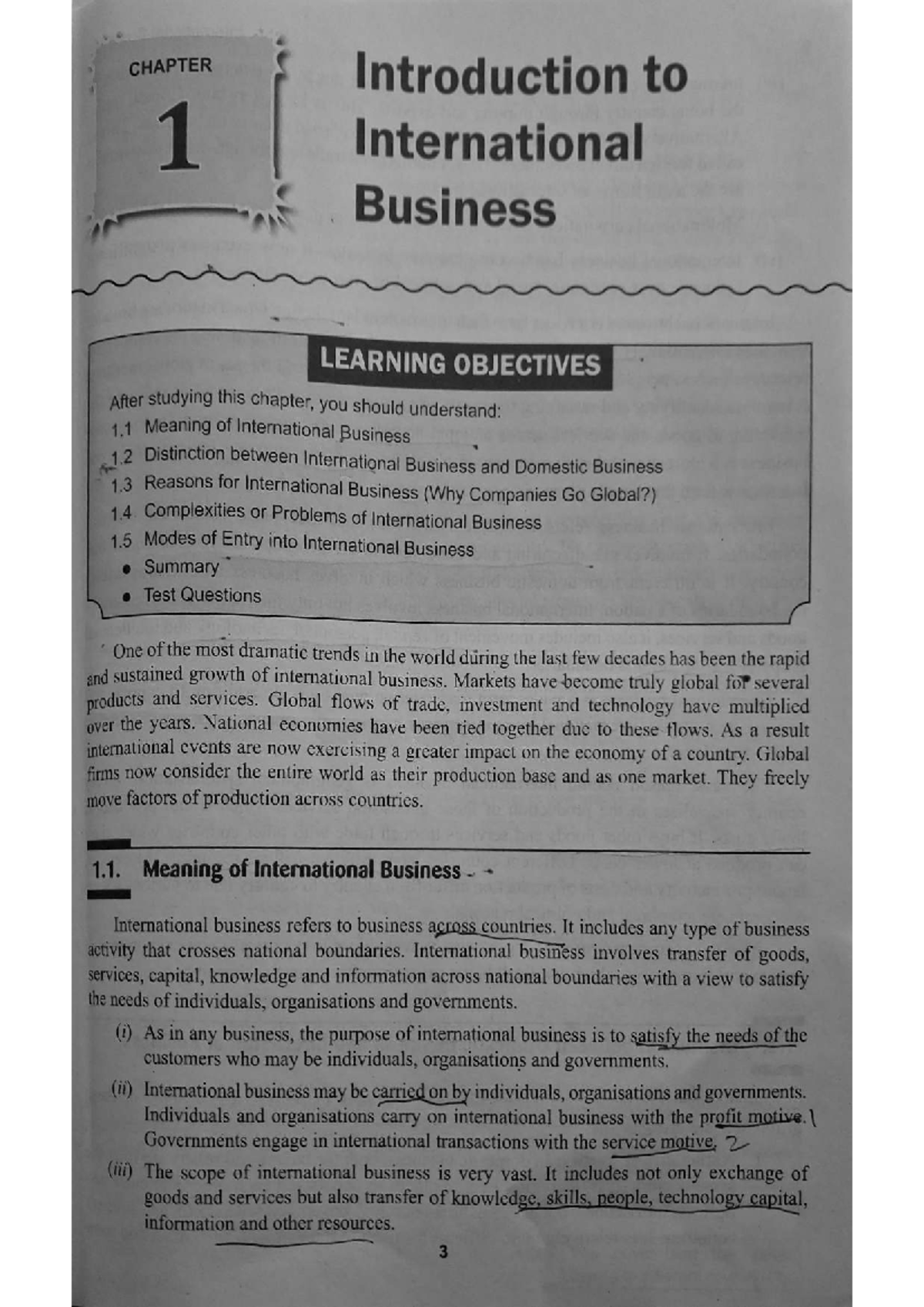 CHAPTER 1: Introduction to International Business - IB UNIT Notes - Studocu