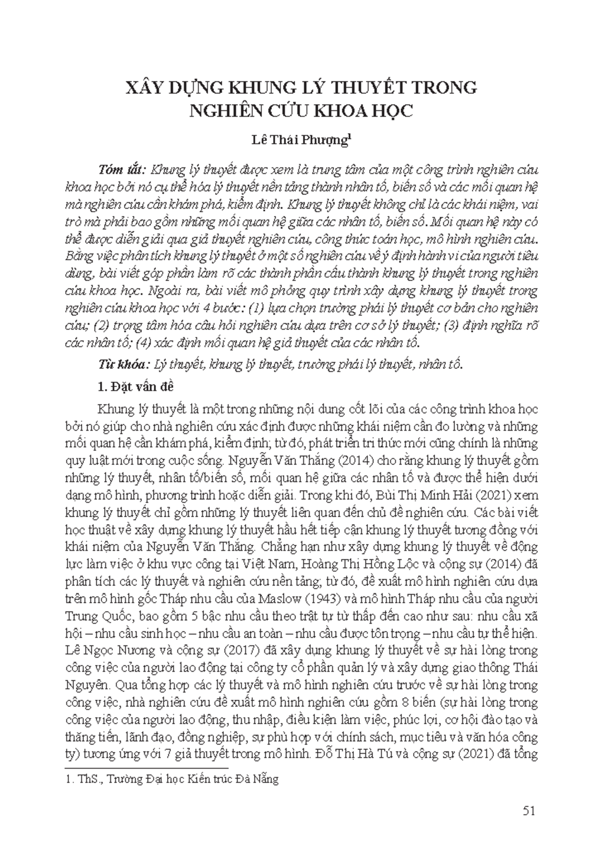 Khung Lý Thuyết NCKH: Các Bước Xây Dựng & Thành Phần Cấu Thành - Studocu