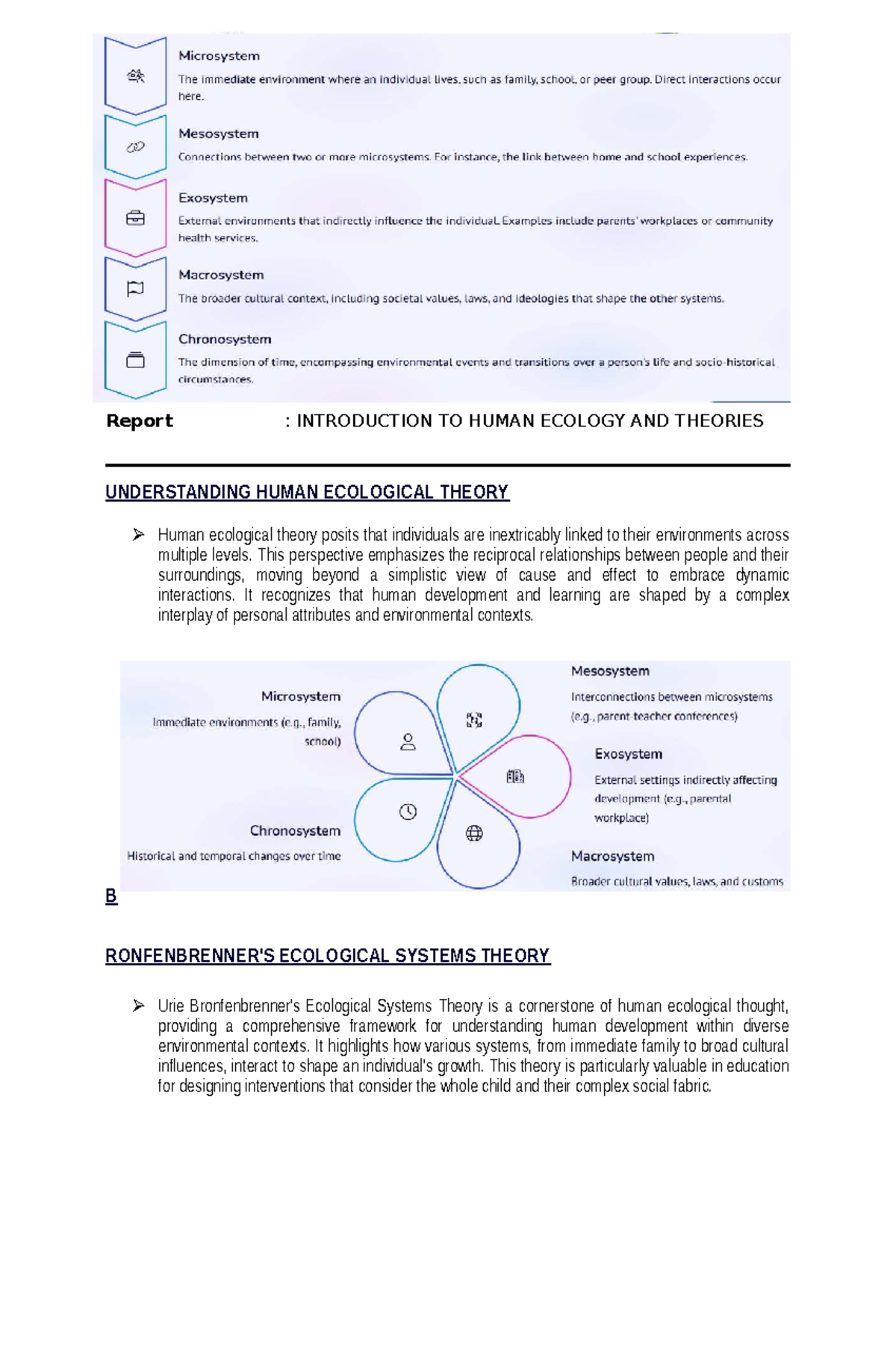 E.E.208 Introduction to Human Ecology and Theories Notes - Studocu