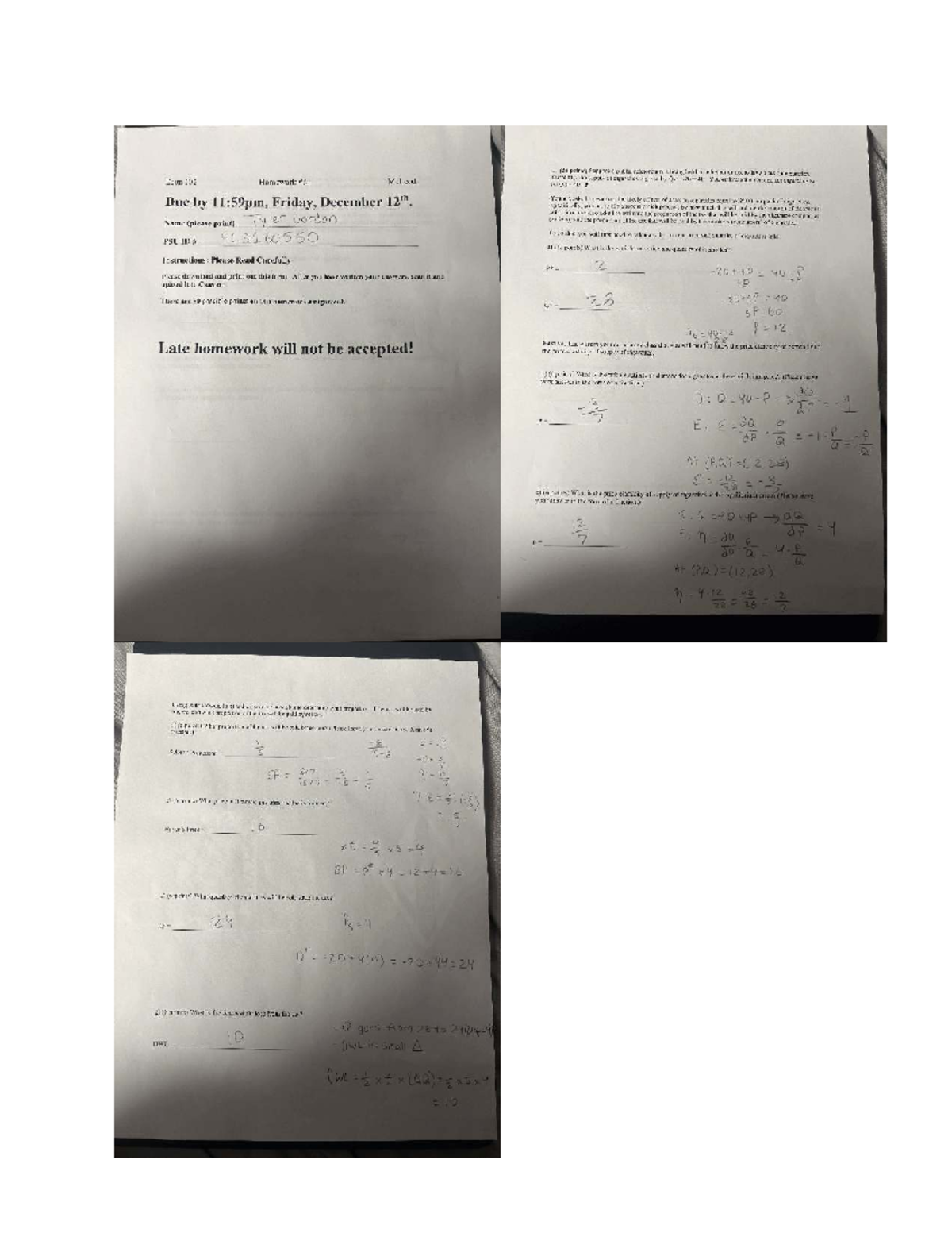 Econ 102 Homework 6: Tax Impact on Cigarette Supply & Demand - Studocu