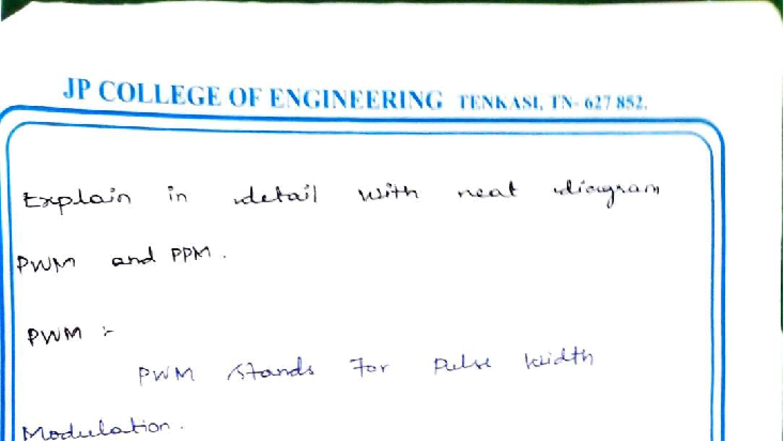 PWM and PPM Explained - SMPS and UPS Study Materials - Studocu