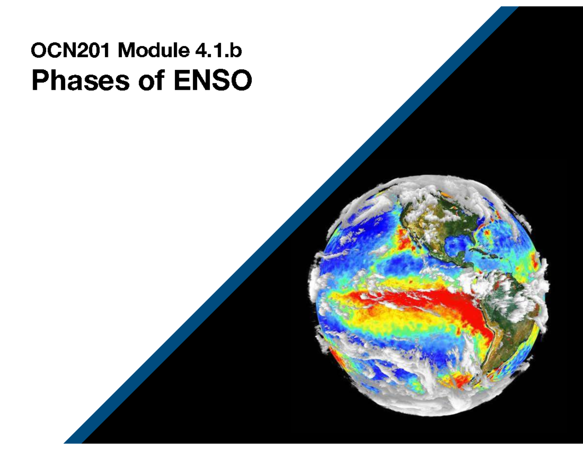 ENSO Phases: Neutral, El Niño, and La Niña Overview (OCN201) - Studocu