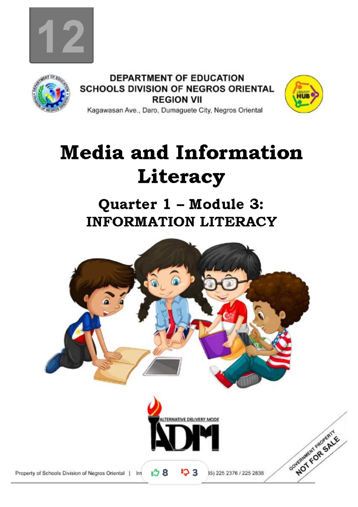 MIL 12 Q1 Module 3: Information Literacy in Media & Info Literacy - Studocu
