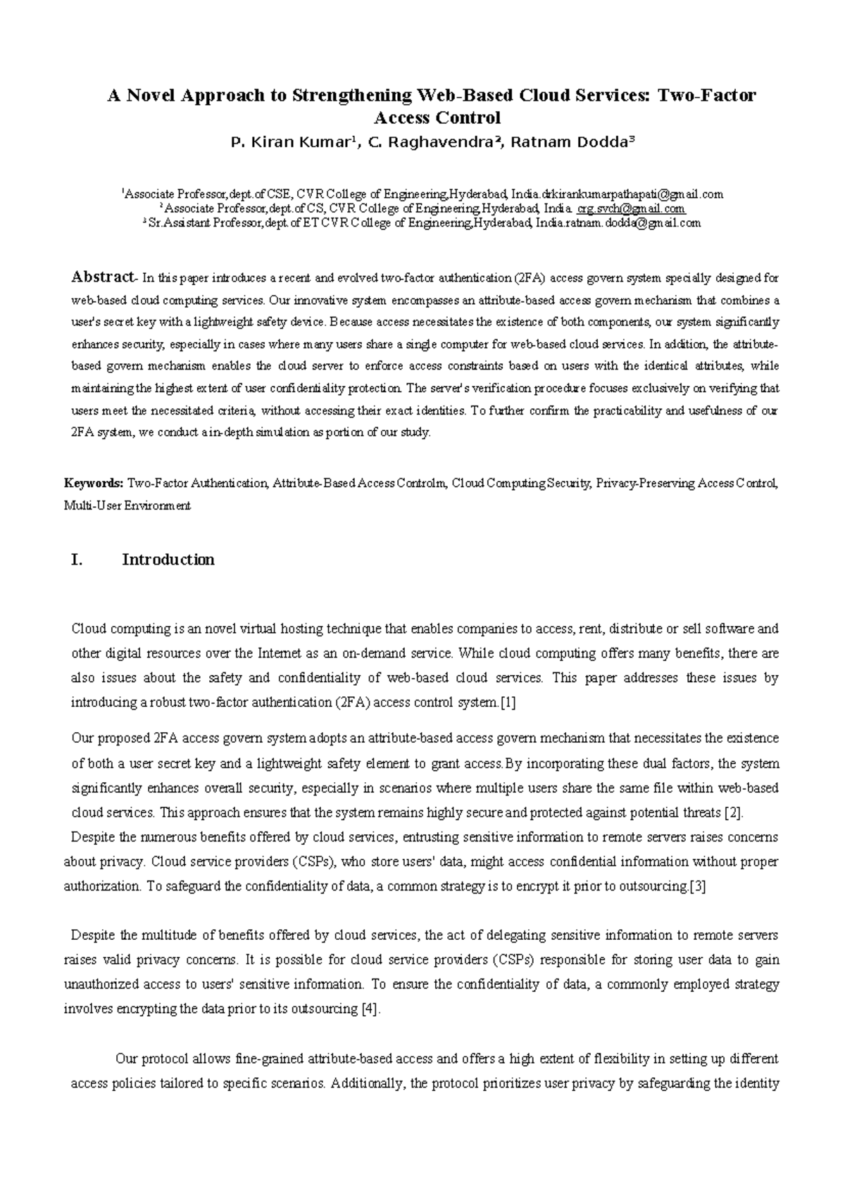 A Novel Approach to Strengthening Web-Based Cloud Services Two-Factor ...