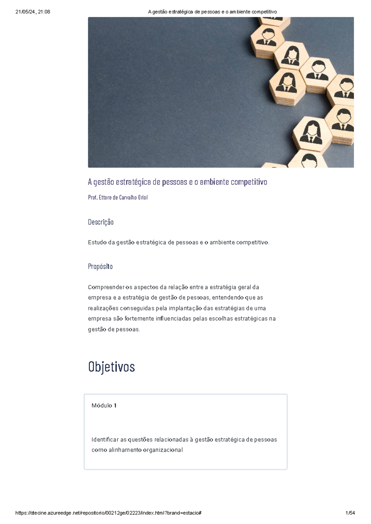 Gestão Estratégica de Pessoas e Ambiente Competitivo: Uma Análise ...