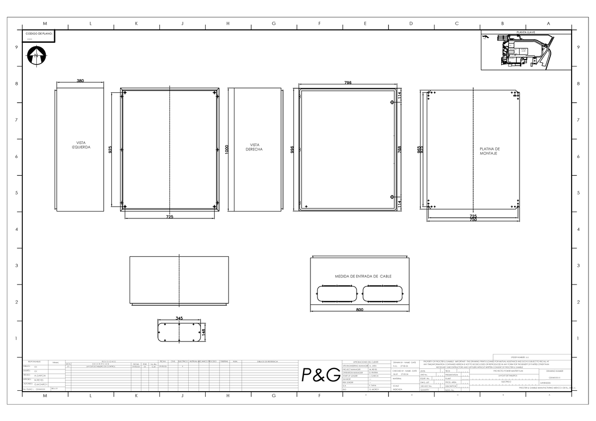Layout de Tableros Eléctricos - Proyecto Power Master Plan - Studocu