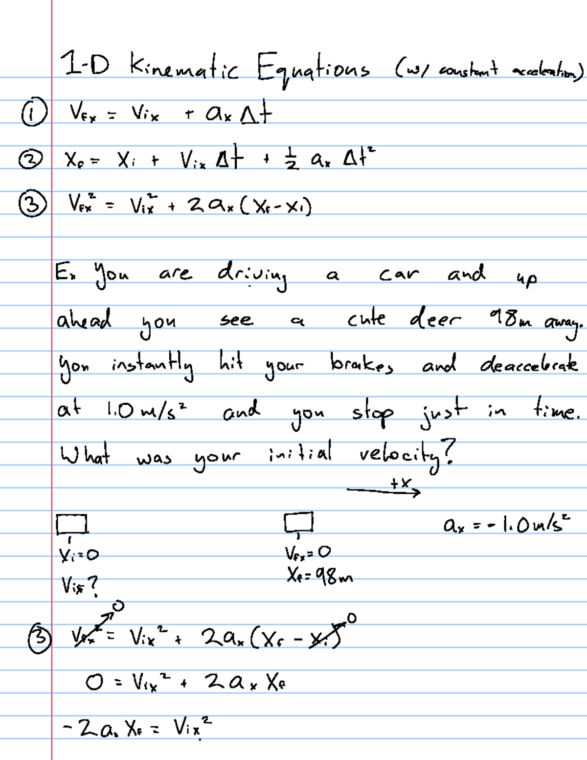 Lecture 3B - Kinematics equations and basic questions on kinematics ...