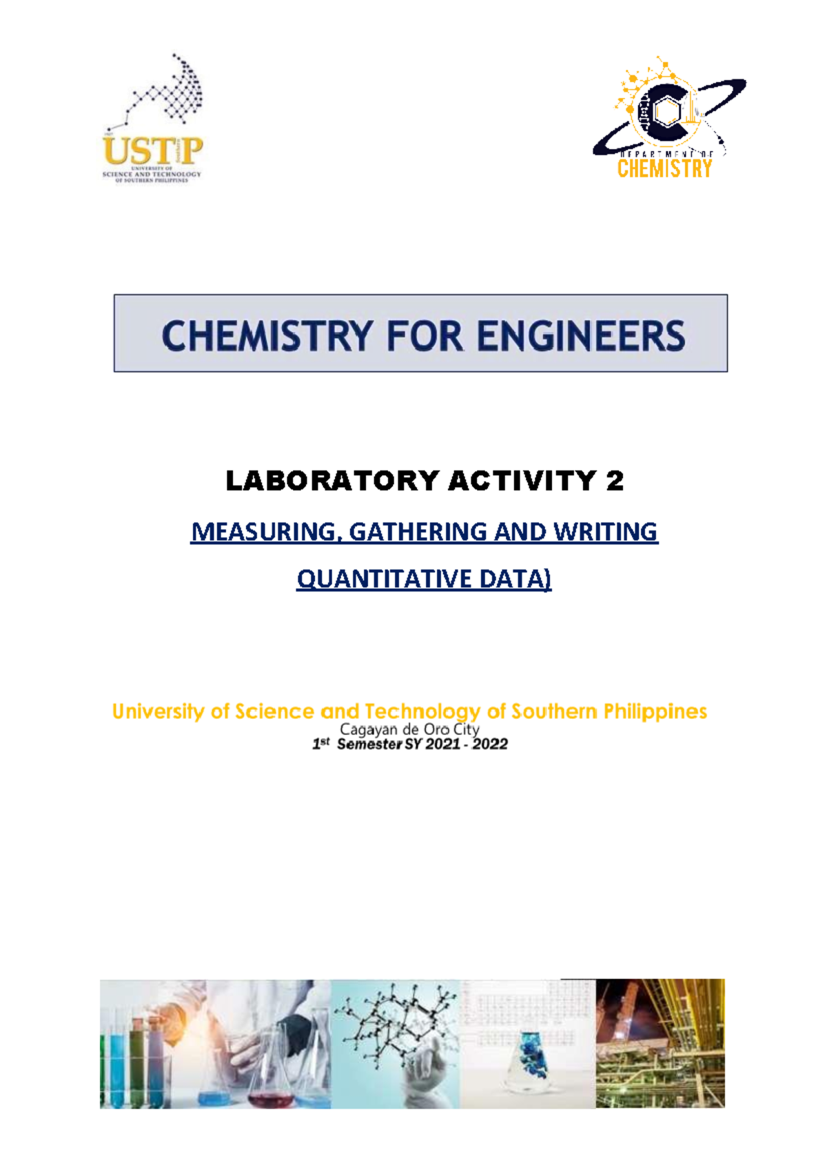 Activity 2: Measurement & Reporting of Quantitative Data in Chemistry ...