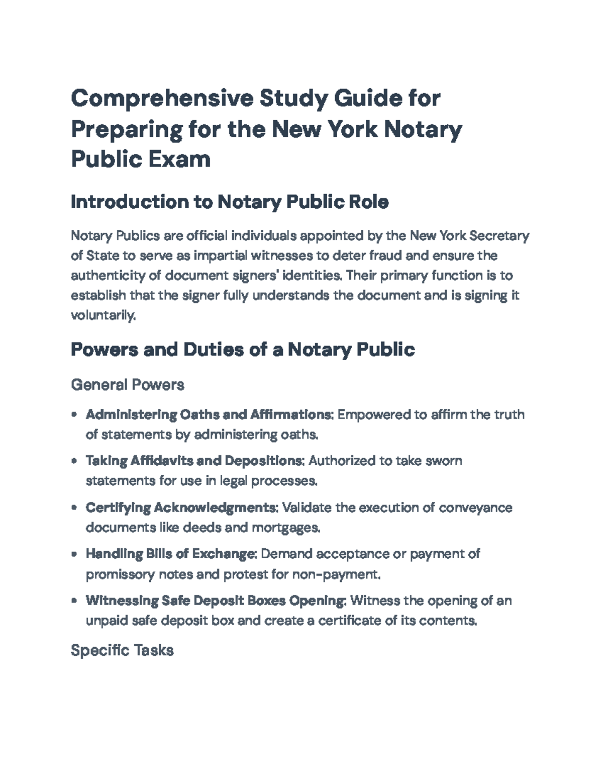 Comprehensive Study Guide for NY Notary Public Exam Preparation ...