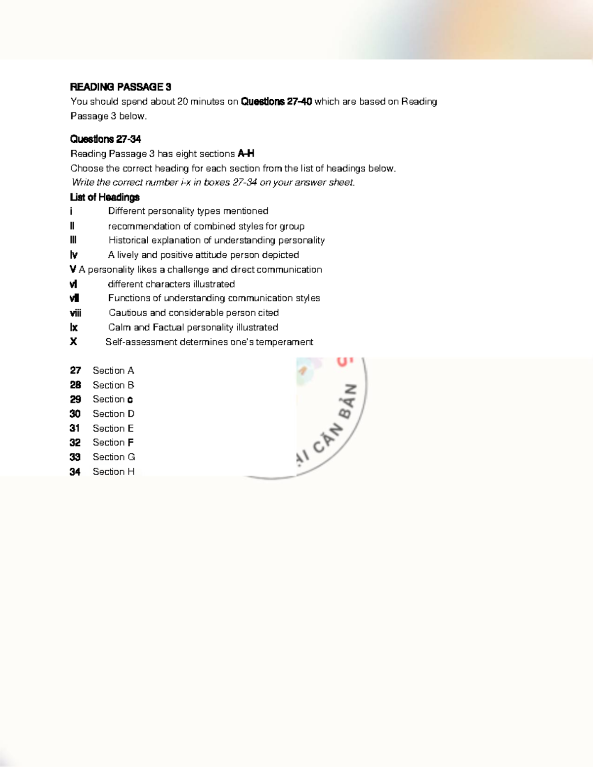 Passage 3 OK - gsdfdgsđgdfsd - READING PASSAGE 3 You should spend about ...