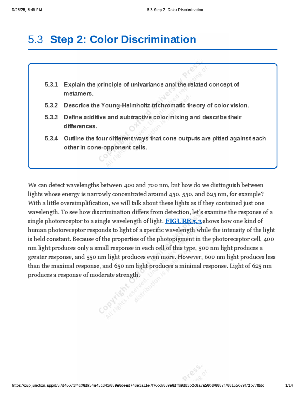 Color Discrimination Principles: Understanding Trichromatic Theory (5.3 ...