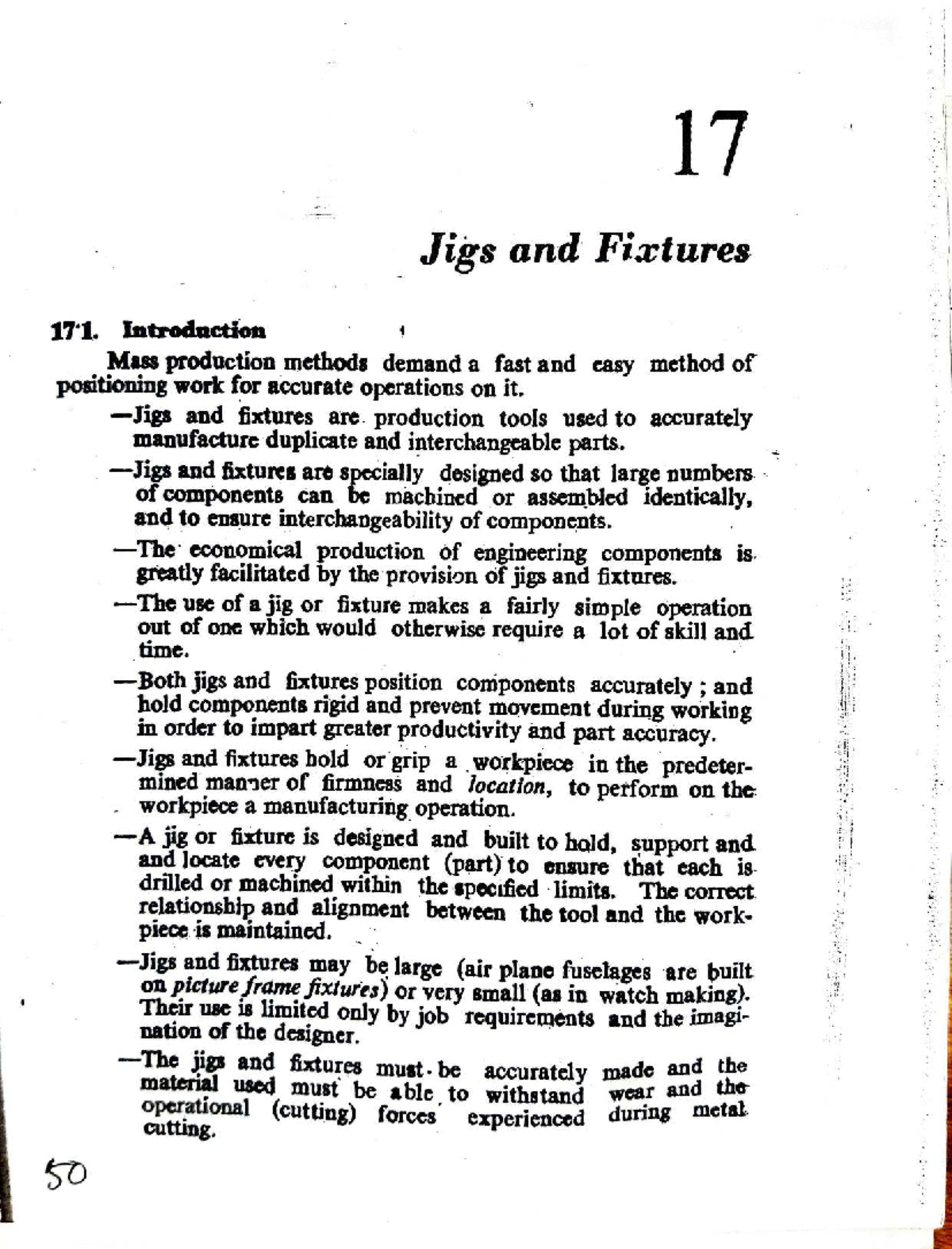 Y - Machine Tool Notes: Jigs and Fixtures Overview - Studocu