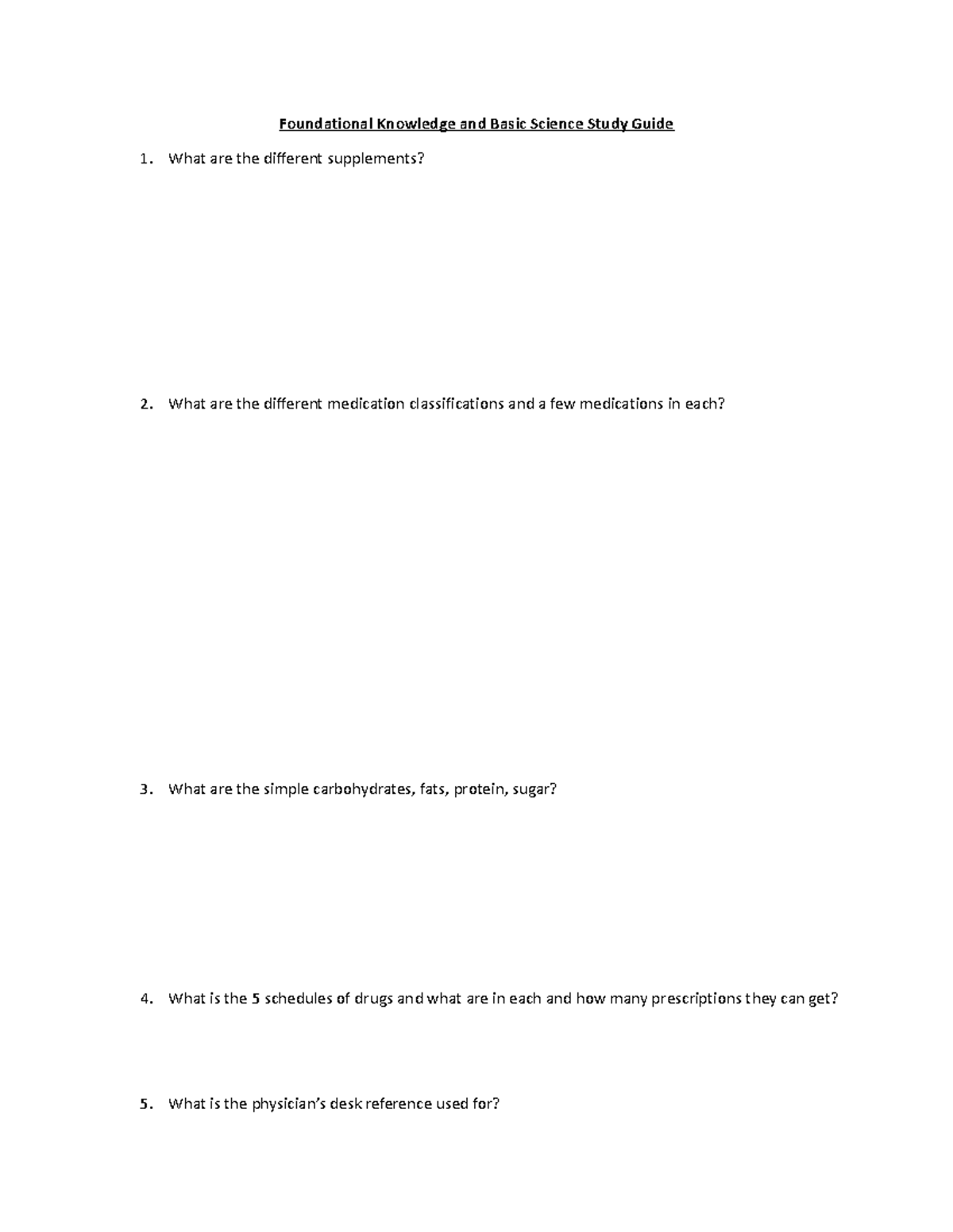 Foundational Knowledge & Basic Science Study Guide (FND 101) - Studocu