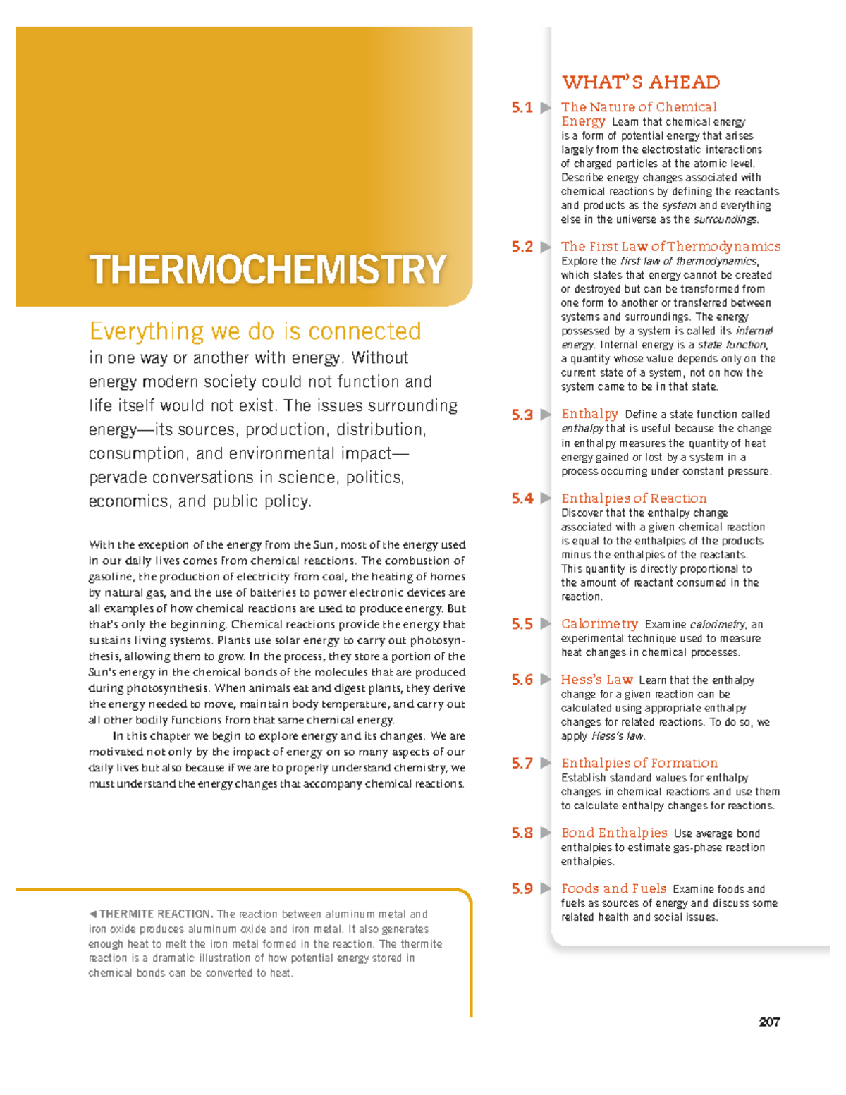 AHEAD 5.1 Thermochemistry: Key Concepts and Equations Summary - Studocu