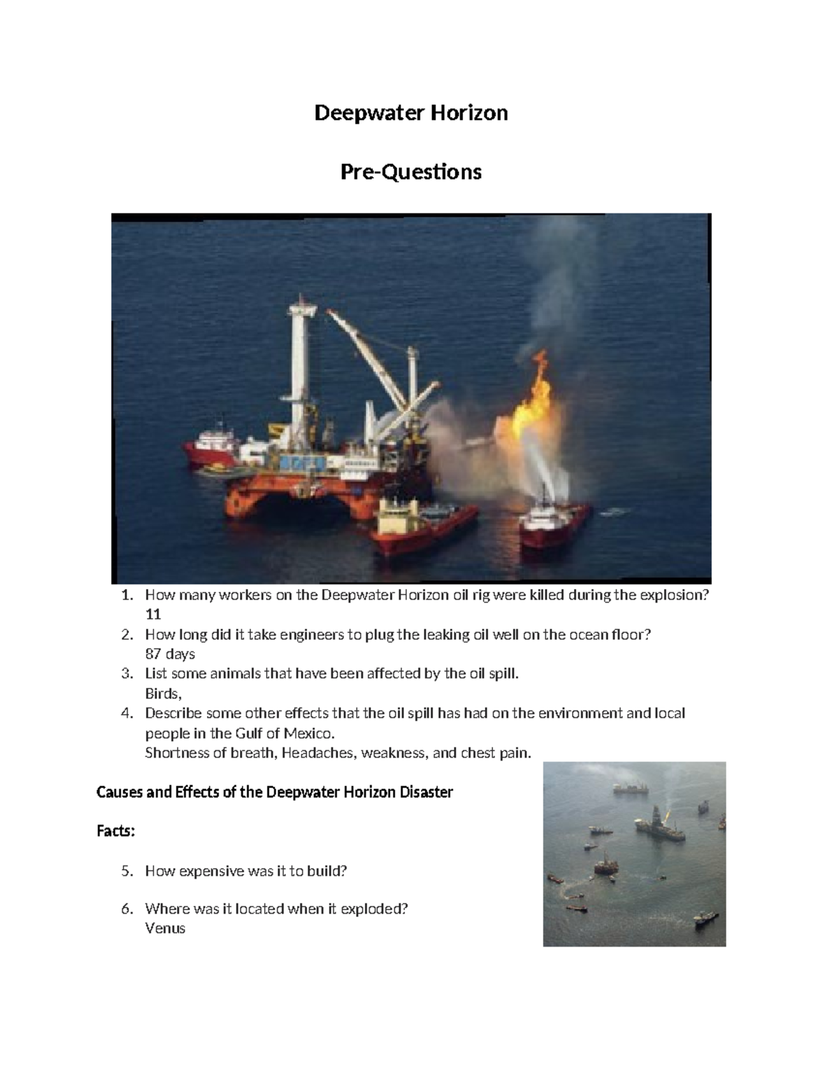 Deep Water Horizon Case Study Questions and Answers - Studocu