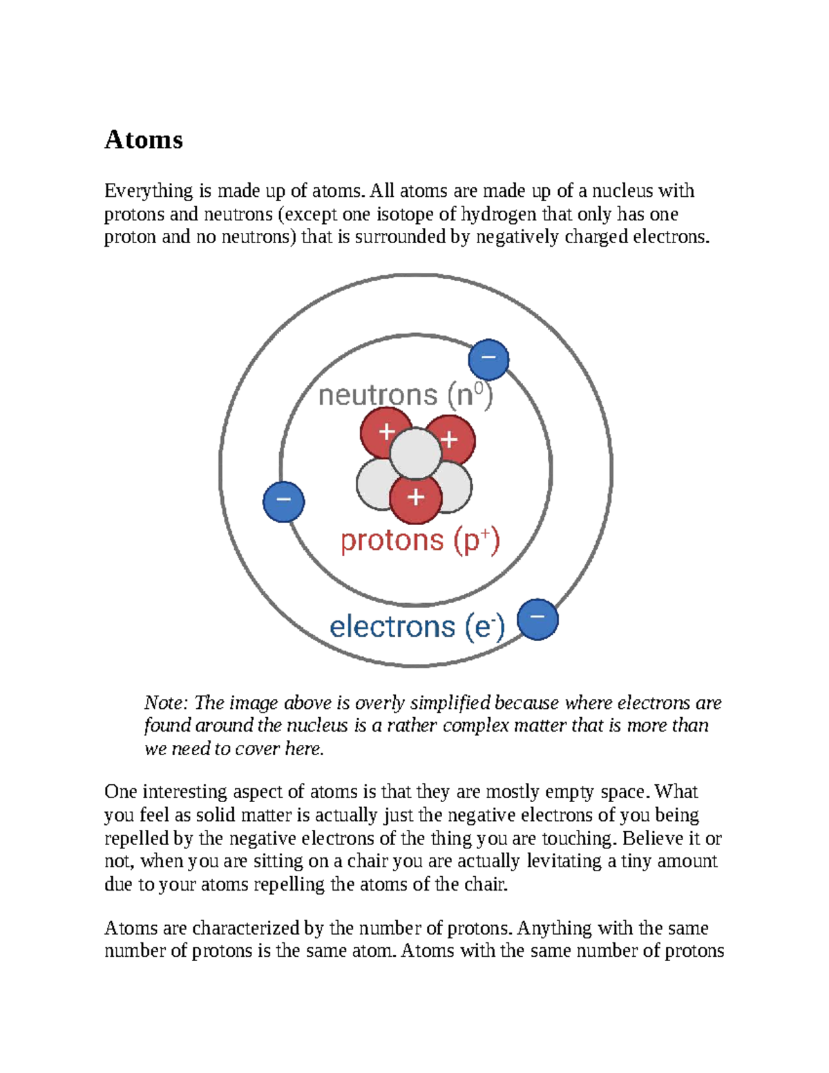 Biology 101: Lecture 01 - Atoms, Molecules, Bonds & Enzymes - Studocu