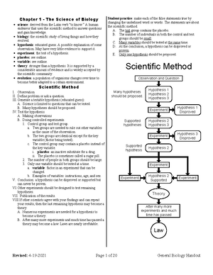 BIOL141-CH3: The Chemical Building Blocks of Life - Spring 2023 ...