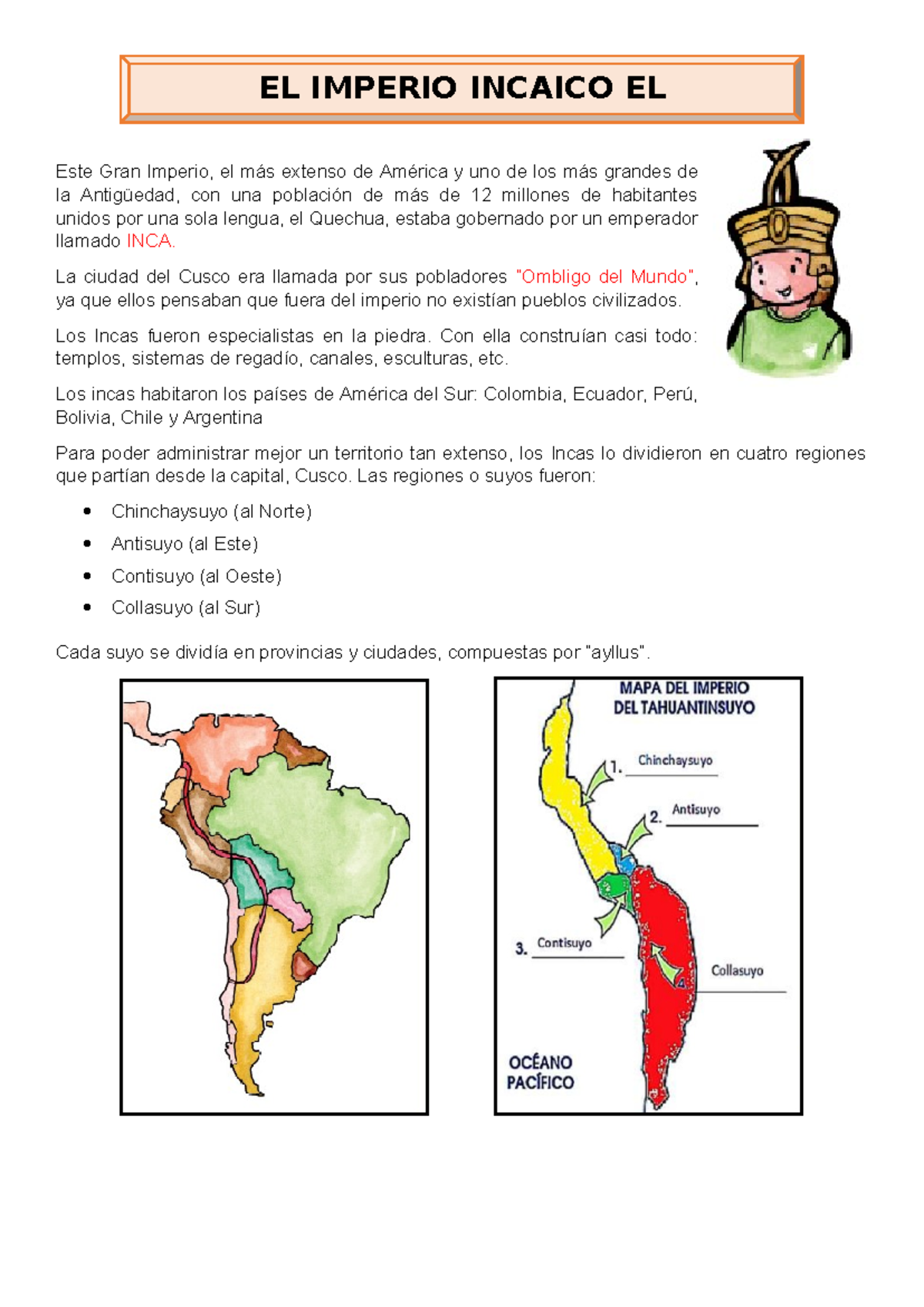 El Imperio Incaico: Tahuantinsuyo y su Organización Territorial - Clase ...