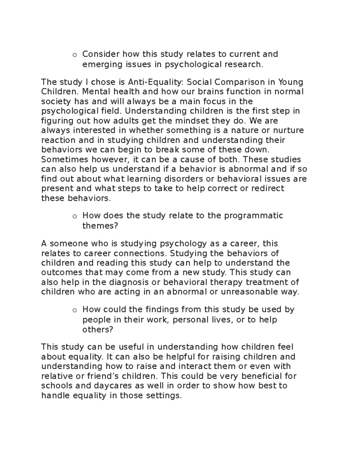 Psych 101: Anti-Equality Study & Its Impact on Child Behavior Issues ...
