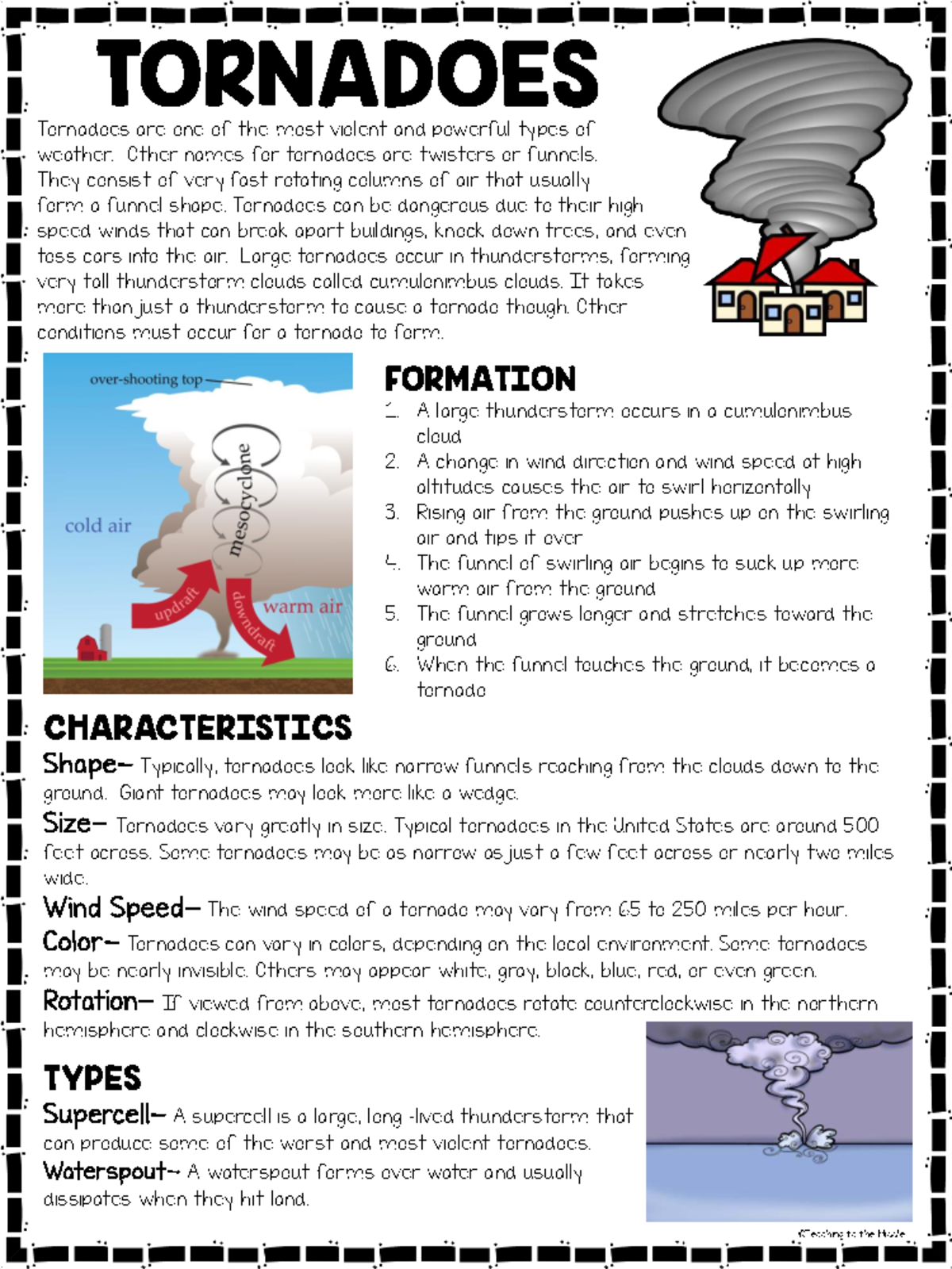 Tornadoes: Understanding Formation, Types, and Characteristics - Studocu