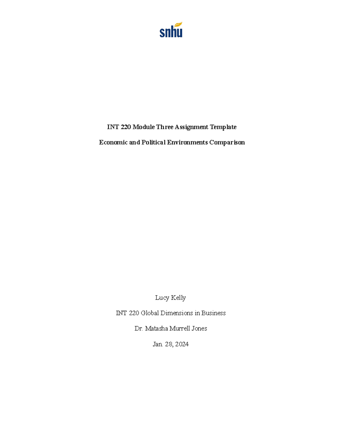 INT 220 Module Three Assignment - Comparing Trade Environments: Japan ...