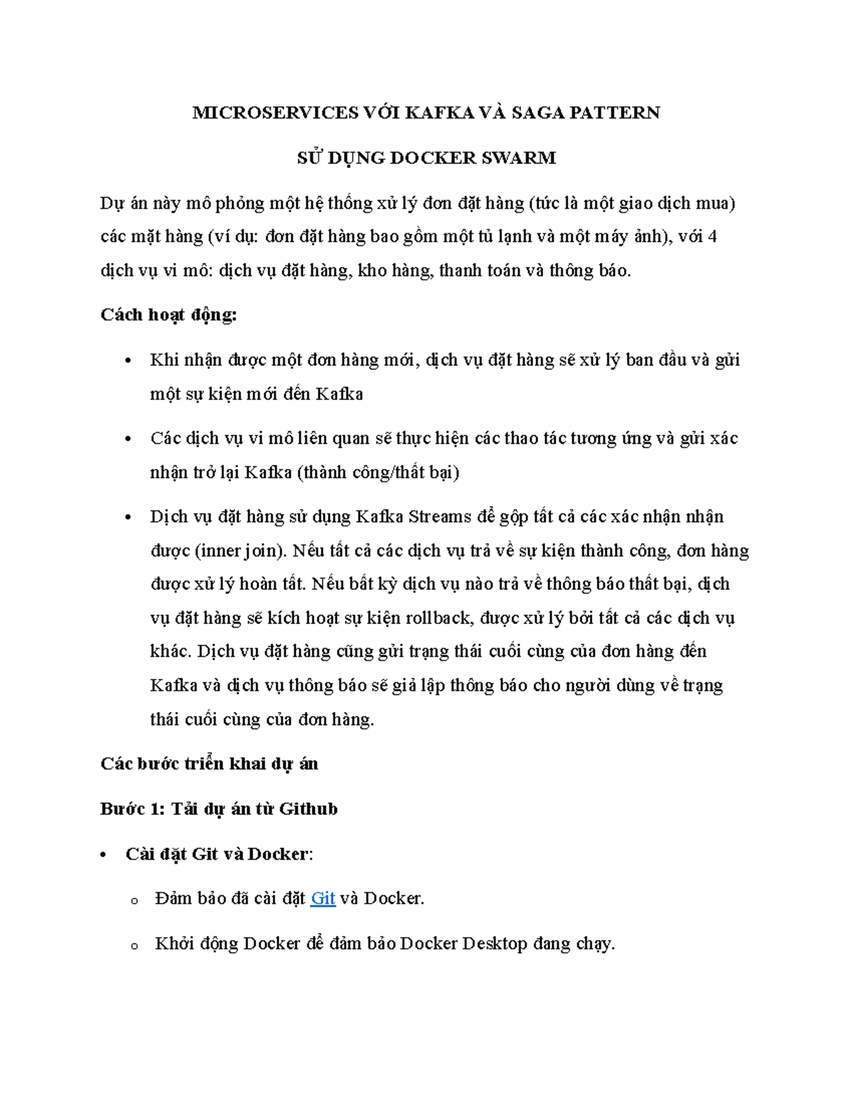Microservices VỚI Kafka VÀ SAGA Pattern - MICROSERVICES VỚI KAFKA VÀ ...