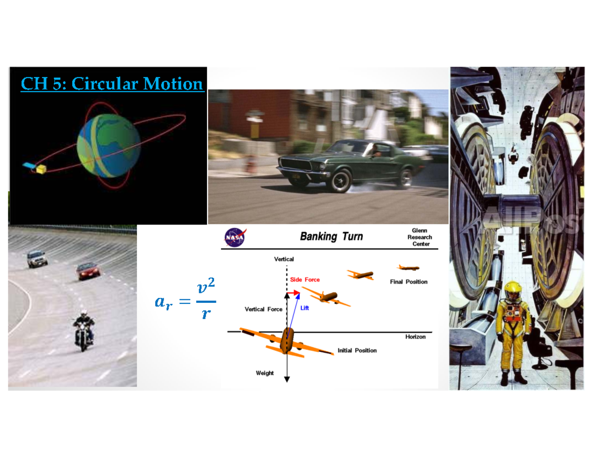 PHYS1001 CH 5: Circular Motion & Newton's Law Notes - Studocu
