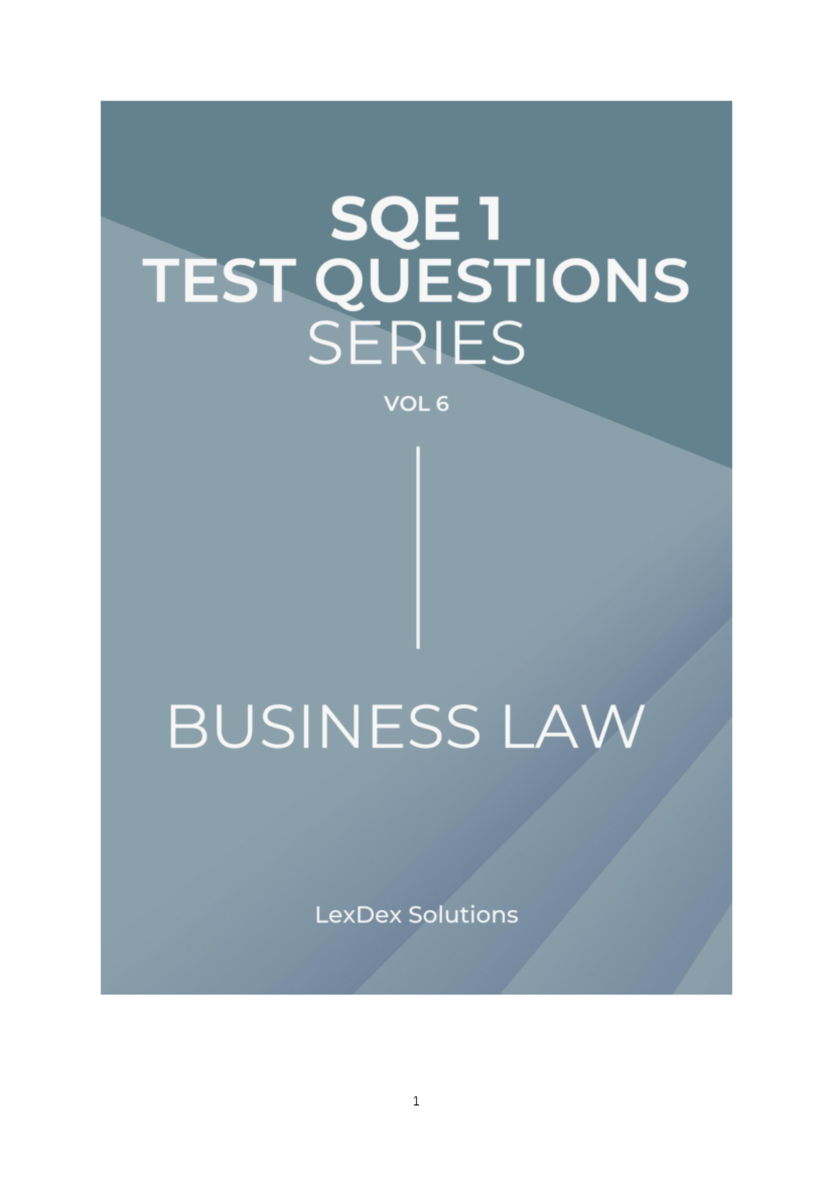90 SQE 1 Test Questions on Business Law: Key Concepts & Scenarios - Studocu
