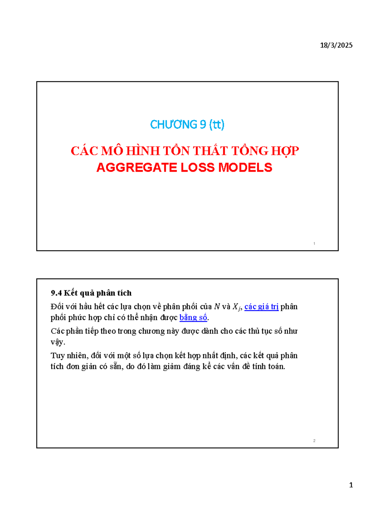 Chương 9: Các Mô Hình Tổn Thất Tổng Hợp (Aggregate Loss Models) - 1234 ...