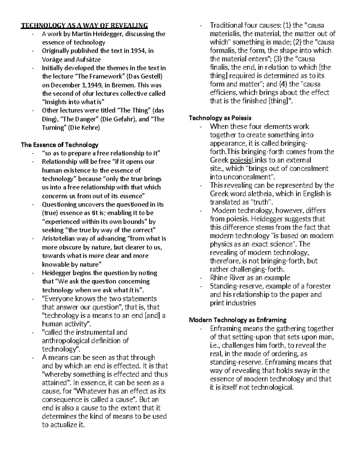 STS 101 Midterm Reviewer: Technology and Human Flourishing - Studocu