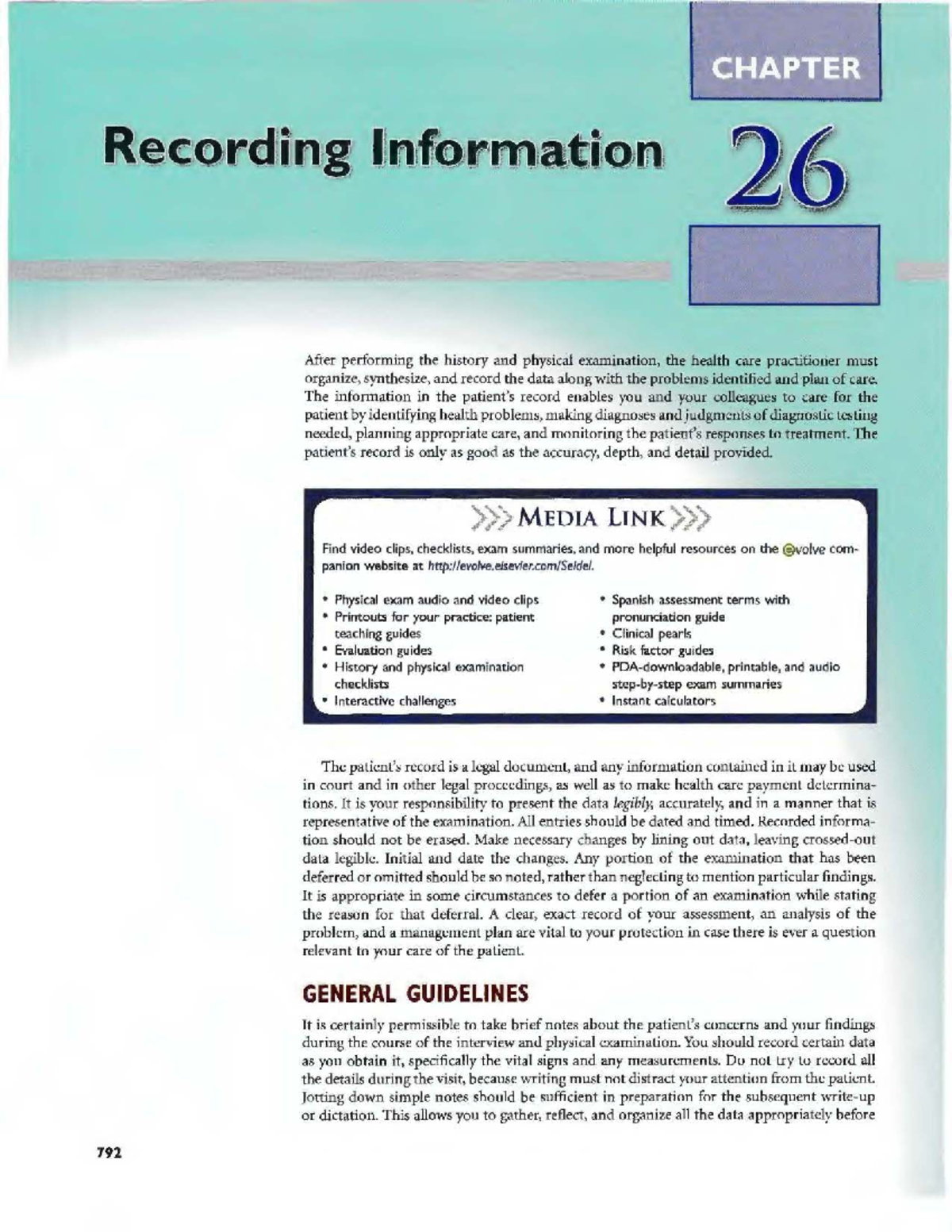 Seidel Chapter 26: Comprehensive Guide to Recording History and ...