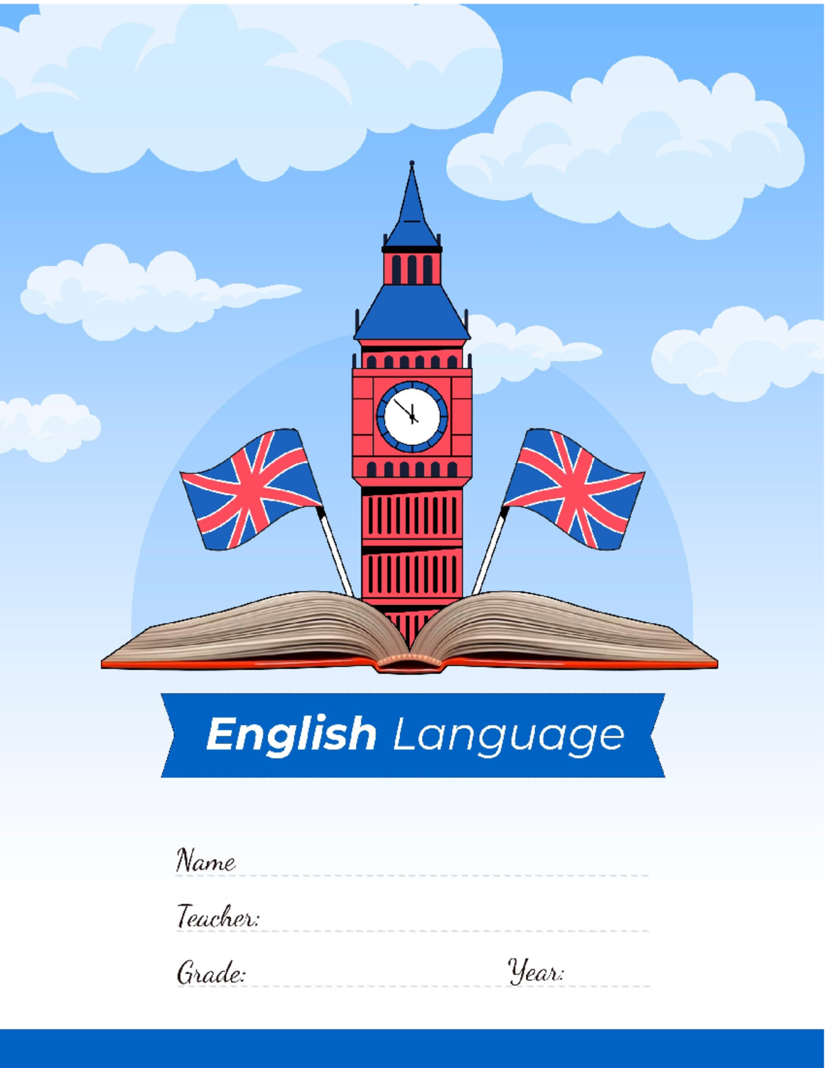 Portada de Inglés Secundaria 1 - Diseño y Ejemplos - Studocu