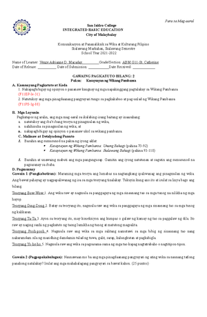 Ang Daga at ang Leon Script - Ang Daga at ang Leon Narrator: Isang daga ...
