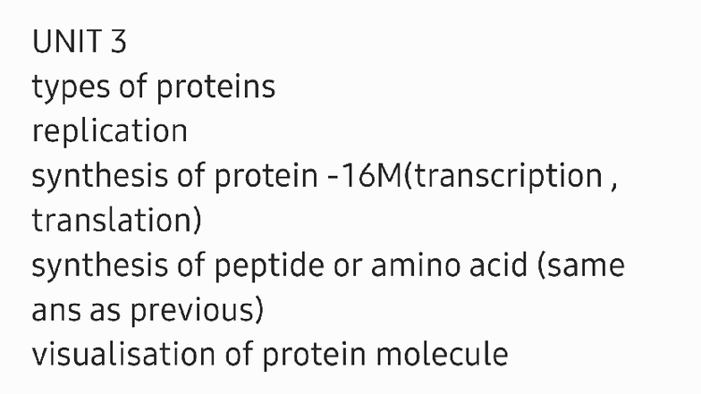 BIO IMP 251105: Study Guide on Proteins & Neurons (Unit 3 & 4) - Studocu